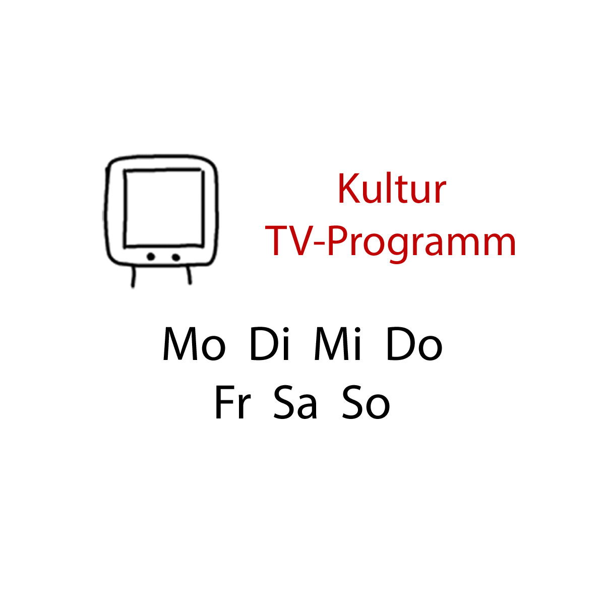 Fernsehprogramm von heute | Kultur4all | Kultur für alle